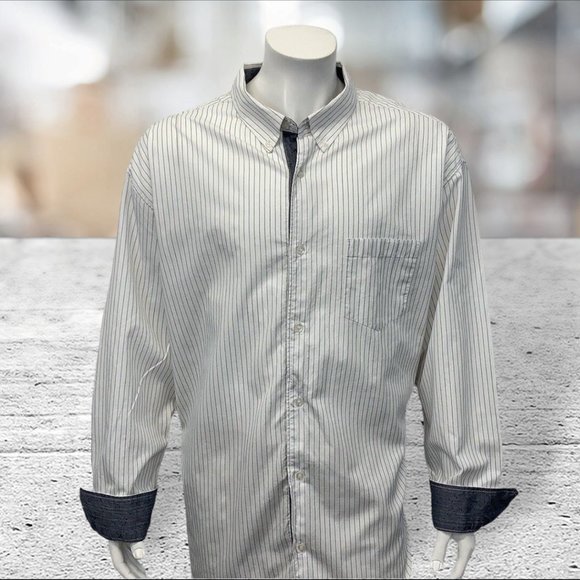 Cubavera | Shirts | Cubavera White Gray Cuban Dress Guayabera Shirt 4x ...